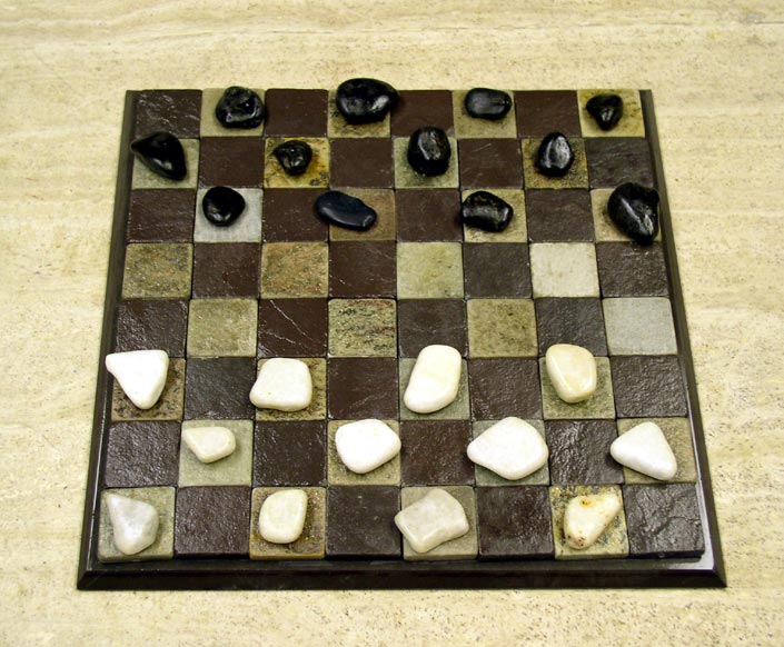 Stone Checkers Sets
